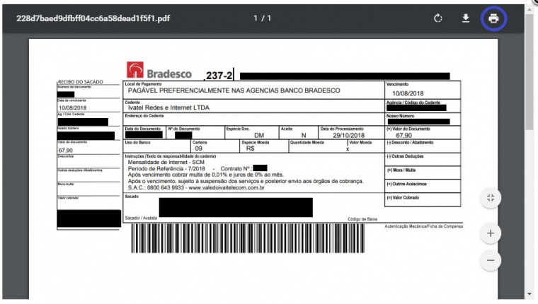 2 Via de Boletos – Vale do Ivaí Telecom